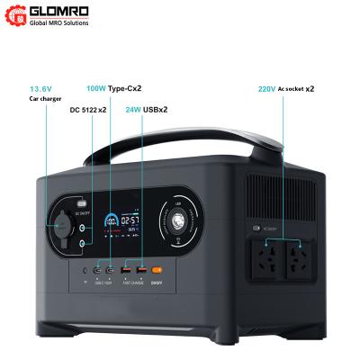 China BAXIT 700W Portable Power Station 576Wh Lithium Pure Sine Wave Solar Generator for sale