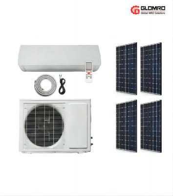 China Hybrid AC DC Solar Air Conditioner 1HP 9000Btu On Grid Wall Split Energy Saving for sale