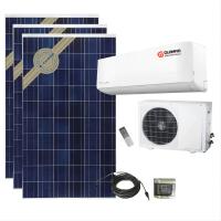 China Hybrid AC DC Solar Air Conditioner 1HP 9000Btu On Grid Wall Split Energy Saving for sale