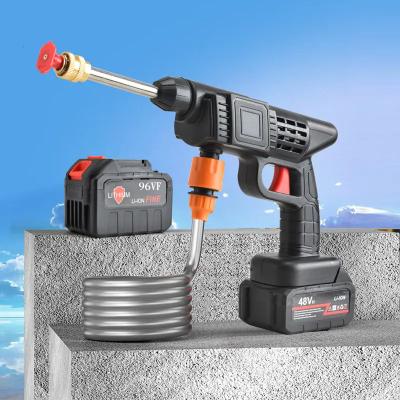 China Household Cordless High Pressure Car Washer Gun Lithium Battery Supercharged for sale