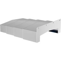 China CNC Machine Stainless Steel Bellows Covers Telescopic Steel Cover 100-500mm Lmax for sale