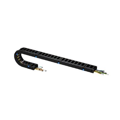China Nylon Cable Drag Chain 32mm Height with 63-300mm Bending Radius for CNC Machines and Industrial Automation for sale