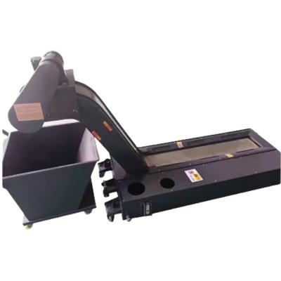 China Magnetic Chain Plate Chip Conveyor for Metalworking - 20 Years Experience, Horizontal Design for Iron Fillings Collection for sale