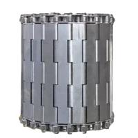 China Custom Stainless Steel Perforated Link Conveyor Hinge for Wood Chip & Metal Debris Removal - 20 Years Manufacturing Experience for sale