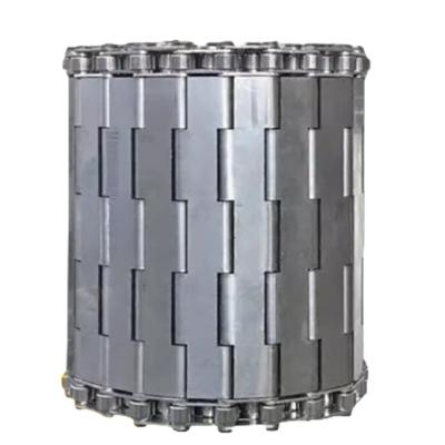 China Custom Stainless Steel Perforated Link Conveyor Hinge for Wood Chip & Metal Debris Removal - 20 Years Manufacturing Experience for sale