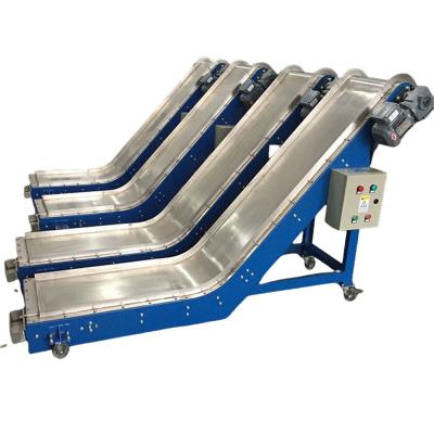 China CNC Hinged Belt Chain Plate Chip Conveyor for Metal Debris Collection - Horizontal Conveyor System for sale
