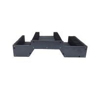 China CNC Machine Steel Telescopic Bellow Covers - 500mm Max Length, Black Protective Covers for Horizontal Machining Centers for sale