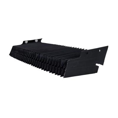 China Steel Plate Machine Protective Shield Steel Bellow Cover Telescopic Cover 100-500mm Lmax for sale