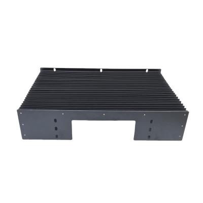 China Black Accordion Bellows Covers for Rotary Machine Way Protection 10-500mm Size Range for sale