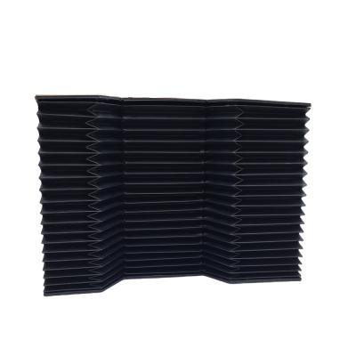 China Black Accordion Style Lifting Platform Protective Bellows Covers 10-55mm Range for Industrial Machinery for sale
