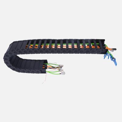 China PA66 Nylon Openable Cable Drag Chain with 35mm Height and 75-300mm Bending Radius for Industrial Automation for sale
