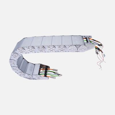 China Steel Cable Drag Chain with 10-172mm Inner Height & 18-250mm Bending Radius for Industrial Automation for sale