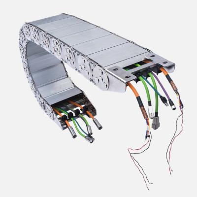 China Customized Industrial Bridge Type Steel Drag Chain Wire Carrier with 18-250mm Radius and TL30-TL250 Models for sale