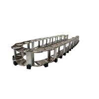 China Industrial Steel Cable Drag Chain Custom Sizes 25mm-220mm Outer Height for CNC Machines & Automation for sale