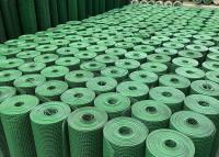China 0.5mm Light Green Coated Welded Steel Wire Mesh Hole Size 6x6mm For Garden for sale