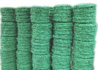 China 14x14 Green Pvc Razor Barbed Wire Secure Barbed For Fencing for sale