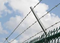 China 14ga Stainless Steel Protection Barbed Wire Fence Electro Galvanized for sale
