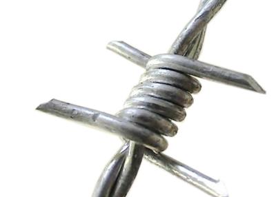 China Reverse Twisted Barbed Wire Fencing 12.5ga. 2 Points for sale