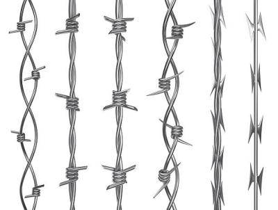 China Prison Roll 12.5 Barbed Fencing Wire Low Carbon Steel for sale