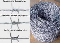 China Prison Roll 12.5 Barbed Fencing Wire Low Carbon Steel for sale