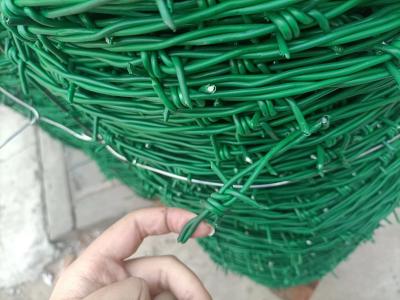 China 16 Gauge Pvc Coated Barbed Wire For Military Defence for sale