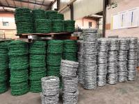 China 2.8mm Plastic Pvc Coated Barbed Wire for sale