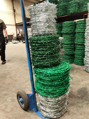 China Bulk Packing Galvanised Single Strand  Barbed Fencing Wire 12x12 for sale