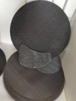 China Dutch Weaving 25cm Black Wire Mesh Filter Disc 12x88mesh 24x110mesh for sale