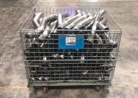 China 100~2000kg Warehouse Wire Container Rolling Storage Cage stackable for sale