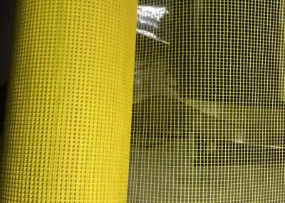 China Yellow 5x5mm 110 Gram Woven Fiber Wire Mesh 0.914m Width for sale
