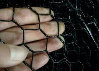 China 13mm Opening 1.2mm Black Pvc Coated Hexagonal Wire Mesh Chicken Screen Wire for sale