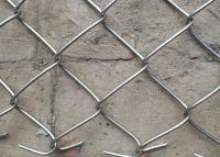 China Outdoor Crocheting Metal Chain Link Security Fence 3.0mm Diameter 1.5m Height for sale