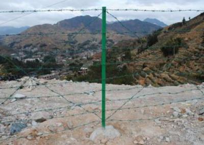 China 2.5-3.0mm Pvc Coated Barbed Wire Fence For Forest Farm Protection for sale
