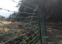 China 2.8mm Plastic Pvc Coated Barbed Wire for sale
