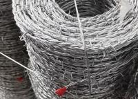 China 3.0mm Hot Dipped Galvanzied Barbed Fencing Wire Mesh Corrosion Resistance for sale