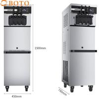 China Automatic Soft Serve Three Flavors Ice Cream Machine For Dessert for sale
