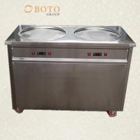 China High Effiency Big Capacity Stainless Steel Fried Ice Cream Roll Machine for sale