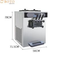 China Small Size Three Flavors Table Top Soft Ice Cream Machine 6236 CE ETL Approved for sale