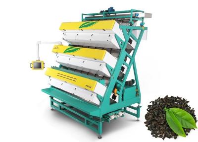 China Ultra Low Air Consumption Tea Color Sorting Machine Hawk Eye Camera for sale