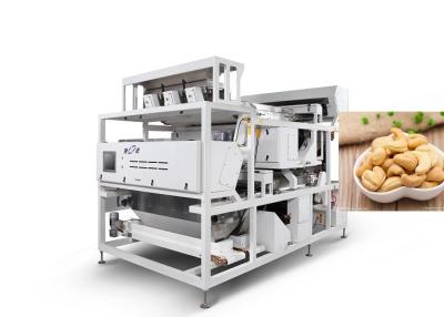 China 1600HZ Solenoid Valve Self Recovery Belt Color Sorter For Cashew Nuts for sale