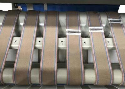 China Brown Color Non Slip Bed Sheet Belts Elastic Stretch Folding Machine Belting for sale