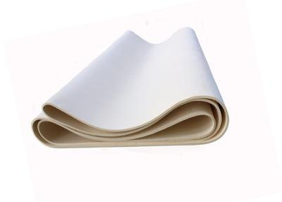 China Endless Belts 12mm Thick White Recycled Polyester Felt Sheets With Adding Resin for sale