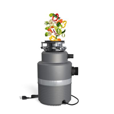 China OEM 1.2Hp  Grind Household Kitchen Processor Crushing Food Waste Shredder Machine Sink Garbage Disposal for sale