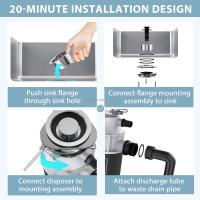 China 450W  Garbage Disposal Machine Household Continuous Food Disposer Waste Kitchen Sink Waste Disposal for sale
