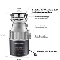 China 450W  Garbage Disposal Machine Household Continuous Food Disposer Waste Kitchen Sink Waste Disposal for sale
