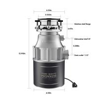 China 3/4 hp Indoor Use Continuous Feed Garbage Disposal  Wet Waste Processor Kitchen Garbage Disposal for sale