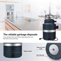 China 1 HP  Powerful Food Waste Grinders  for Kitchen Food Garbage Disposal for sale