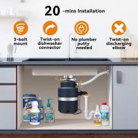 China 1 HP  Powerful Food Waste Grinders  for Kitchen Food Garbage Disposal for sale