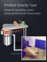 China Commercial Garbage Disposal for Restaurant Garbage Disposal Machine  Commutator Motor 3 Years for sale