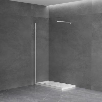 China 6mm 8mm Tempered Glass Nano Coated Walk in Shower Wall Screen 1900mm Height for sale